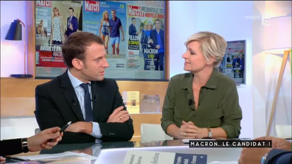 Emmanuel Macron en Une de "Paris Match" : Echange musclé dans "C à vous ...