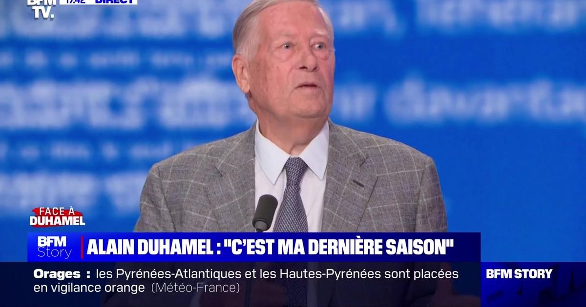 "Il fallait que je divorce soit d'avec BFMTV soit d'avec ma femme" : Alain Duhamel annonce ...
