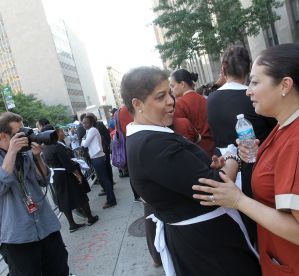 DSK et sa femme Anne Sinclair, le 6 juin 2011 à New York. - photo ...
