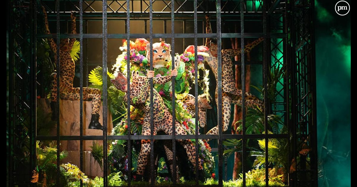 Le léopard sur la scène de "Mask Singer" 2024 - photo - Puremedias