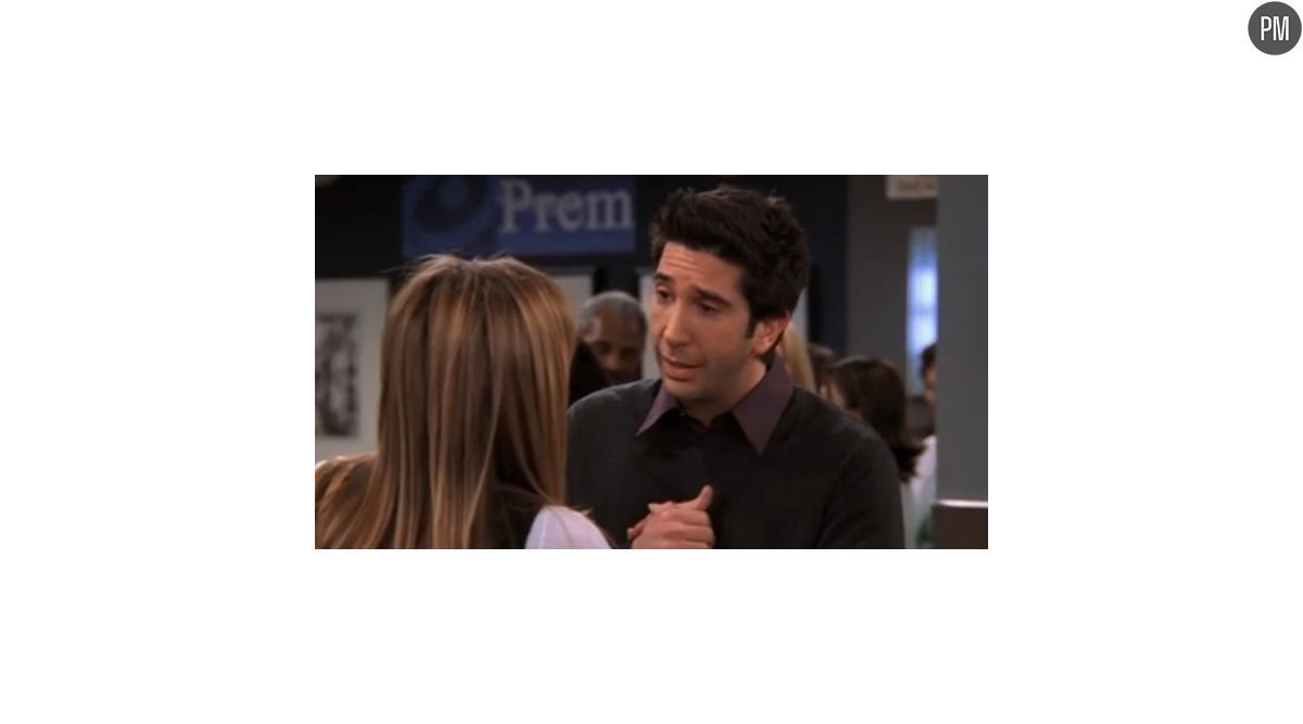 Photo : Ross (David Schwimmer) face à Rachel (Jennifer Aniston) dans la ...