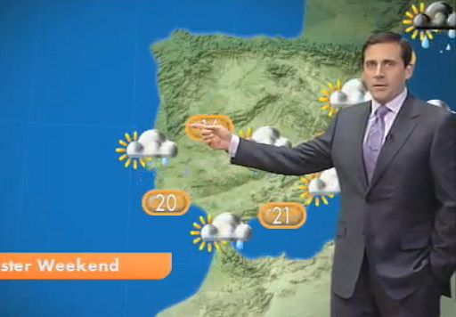 Vidéobuzz : Steve Carell fait la météo en Angleterre ! - Puremédias