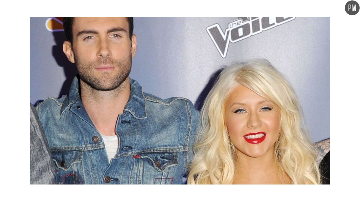 Photo : Adam Levine et Christina Aguilera - Puremédias