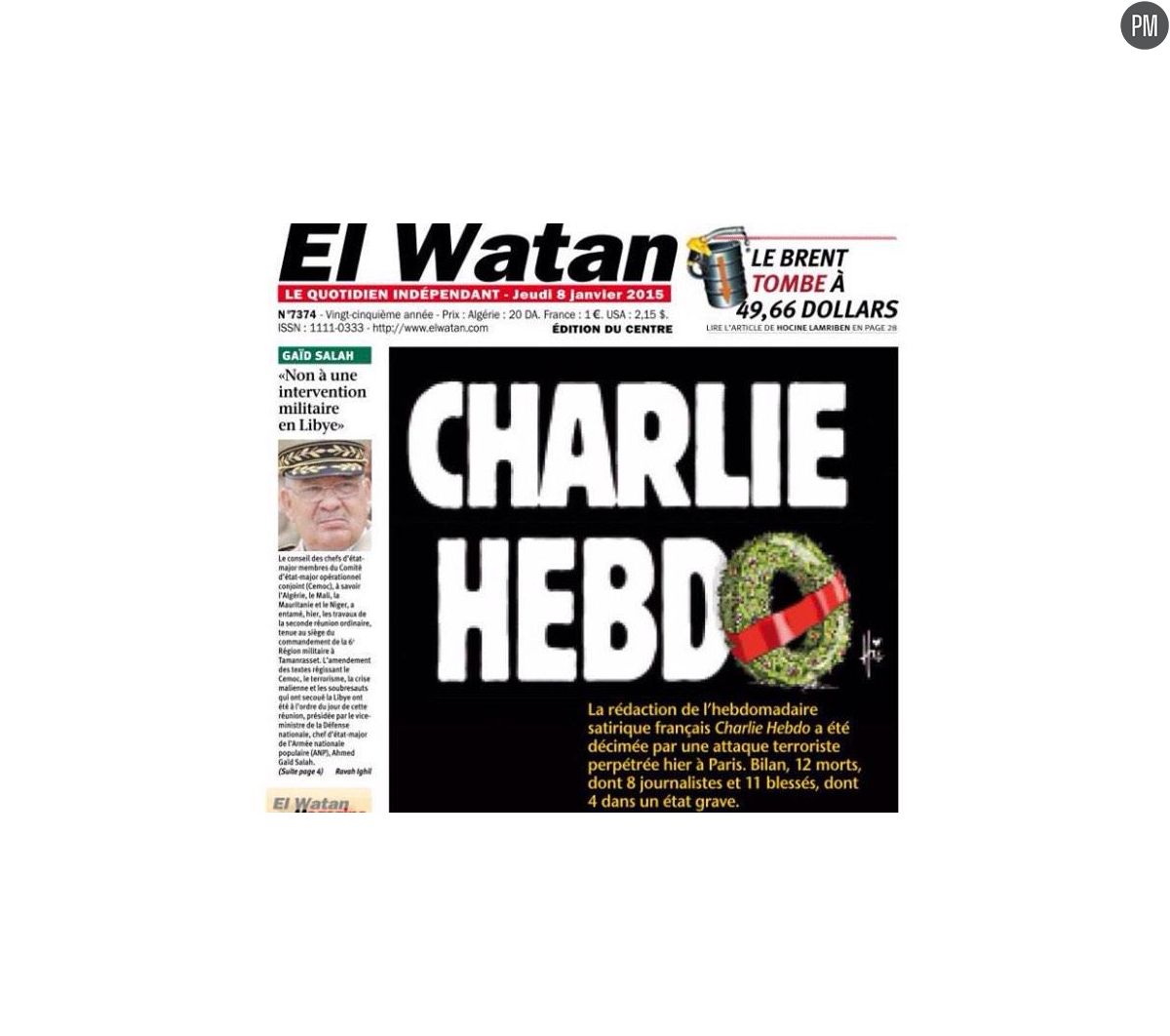 Photo : Une de "El Watan", un journal algérien - Puremédias