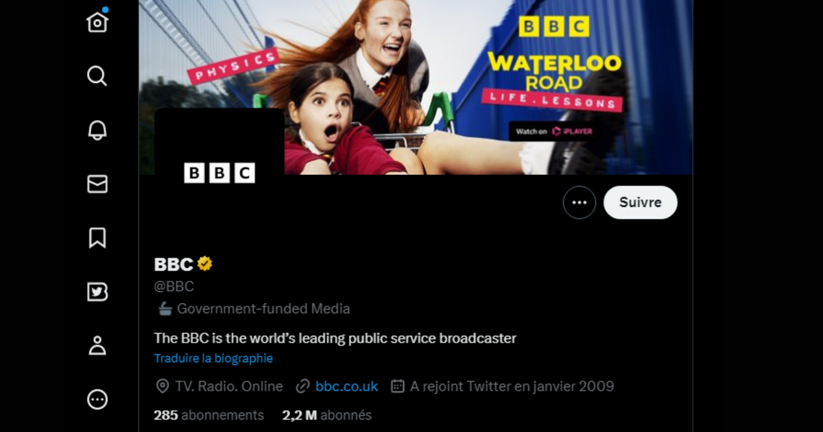 Sur Twitter, la BBC est désormais un "média financé par le gouvernement ...