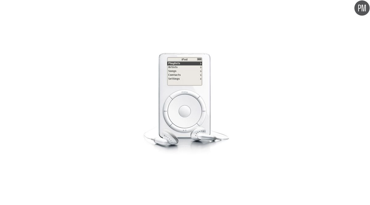 Photo : Le premier iPod, lancé en 2001. - Puremédias